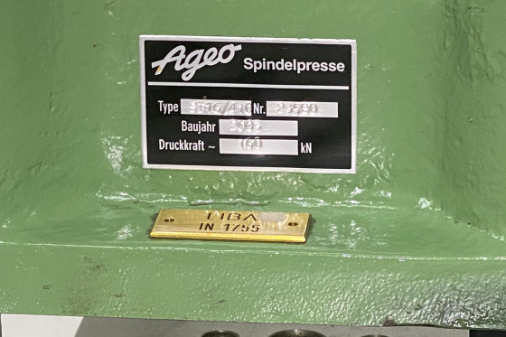 AGEO - SP 16 / 410 Press used | Mach4Metal
