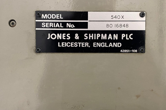 JONES & SHIPMAN - 540 X Surface grinder used | Mach4Metal