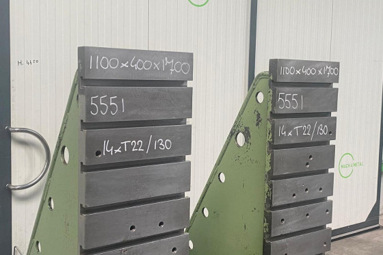 (2x) Angle plates 700 x 400 x 1700 mm Angles plate used | Mach4Metal