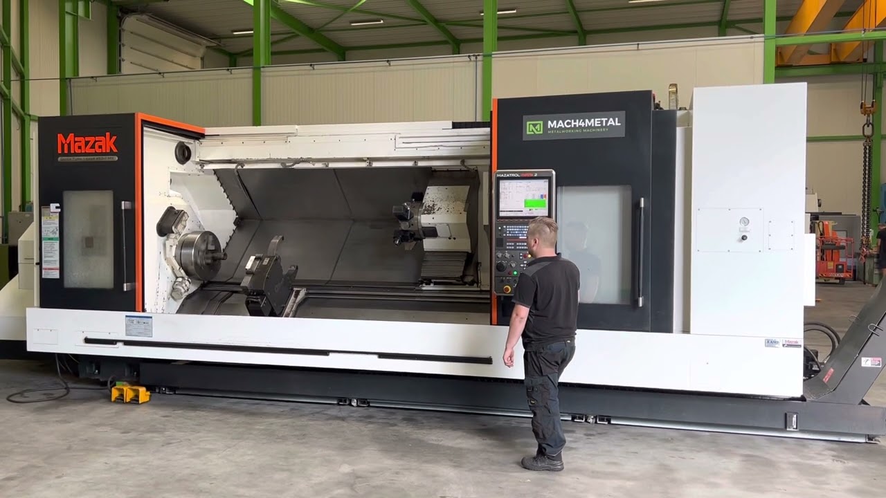 MAZAK - Quick Turn NEXUS 450 MY CNC Lathe with y-axis used | Mach4Metal