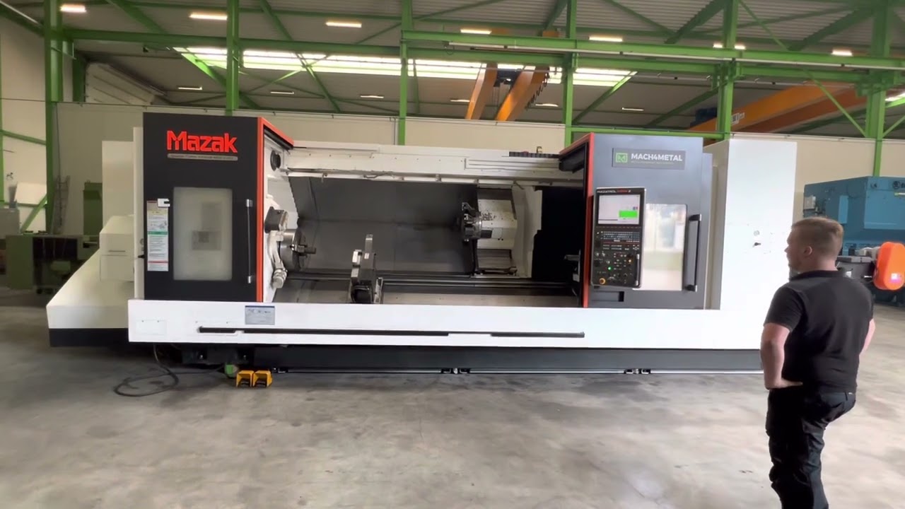 MAZAK - Quick Turn NEXUS 450 MY CNC Lathe with y-axis used | Mach4Metal