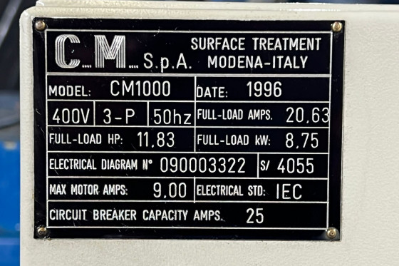 CM Modena - CM1000 Grinding machine used | Mach4Metal
