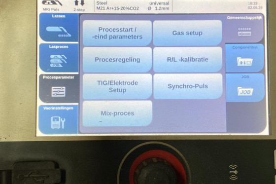TPS 500 I + WF 25 i Welding machine used | Mach4Metal