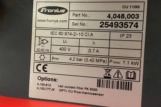 TPS 500 I + WF 25 i Welding machine used | Mach4Metal