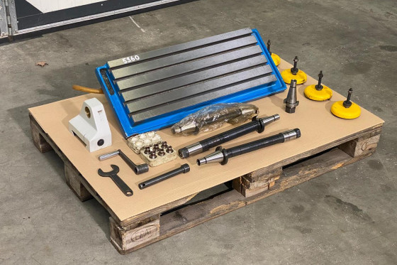 Milling machine table 700 x 270 mm / horizontal shaft / collets Metal ...