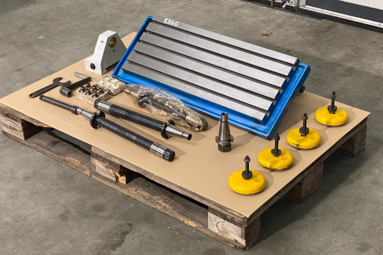 Milling machine table 700 x 270 mm / horizontal shaft / collets Metal ...