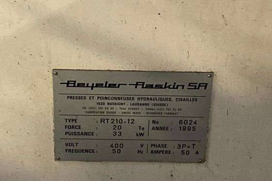 RASKIN - RT 210 / 12 Nibbling machine used | Mach4Metal