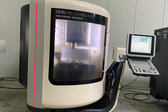 DMG MORI - DMU 40 monoBLOCK 3-axis CNC machine (VMC) used | Mach4Metal