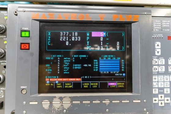 MAZAK - Multiplex 620 MARK II with Gantry loader CNC Lathe with c-axis ...