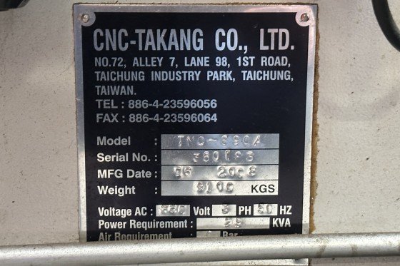 TAKANG - TNC 89 CA CNC lathe used | Mach4Metal