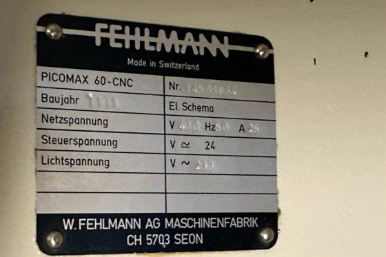 FEHLMANN - PICOMAX 60-CNC 3-axis CNC machine (VMC) used | Mach4Metal