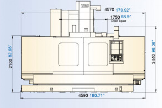 YCM Supermax - TV 188 A 3-axis CNC machine (VMC) used | Mach4Metal