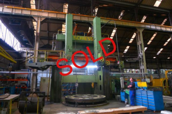 Schiess vertical lathe vtl karusseldrehmaschine Carousel lathe used ...