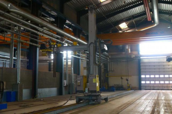 Welding tower column boom Schweissautomatenträger Column welding ...