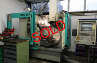 DMG DMU 50 T with HeidenHain TNC 426 3-axis CNC machine (VMC) used ...