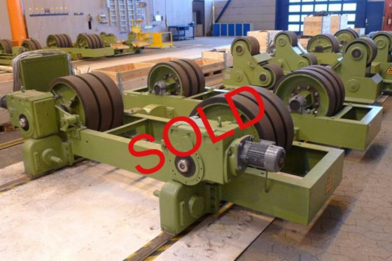 VEGO - Behaelterdrehvorrichtung Drive = 70 ton Welding positioner used ...