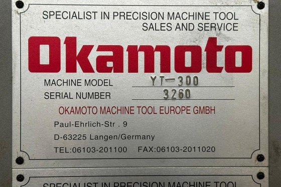 OKAMOTO - YT-300 Grinding machine used | Mach4Metal