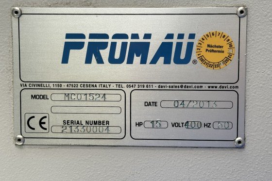Davi Promau - MCO 1524 3 roll plate bender used | Mach4Metal