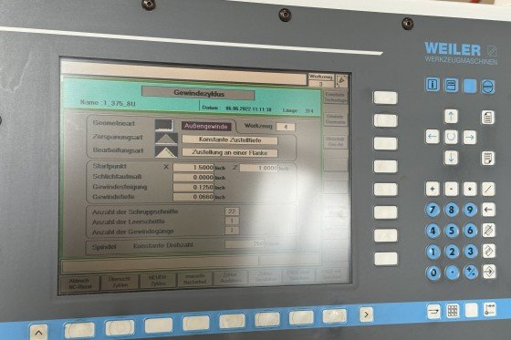 WEILER - E-110 / 2D Hollow spindle lathe used | Mach4Metal
