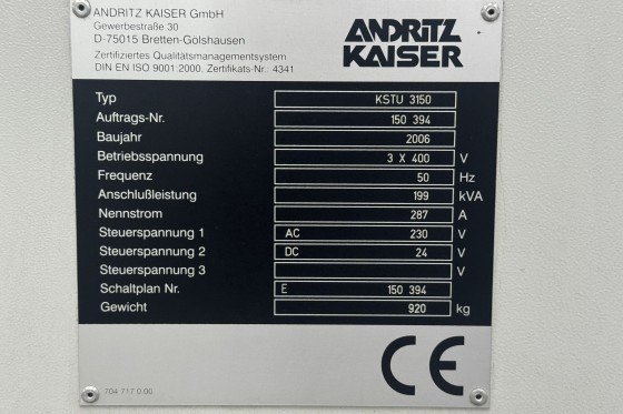 ANDRITZ KAISER - KSTU 3150 Mechanical press used | Mach4Metal