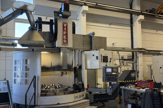 VIPER - VTL 20/24 M CNC Vertical lathe used | Mach4Metal