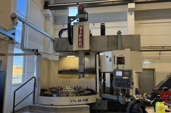 VIPER - VTL 20/24 M CNC Vertical lathe used | Mach4Metal