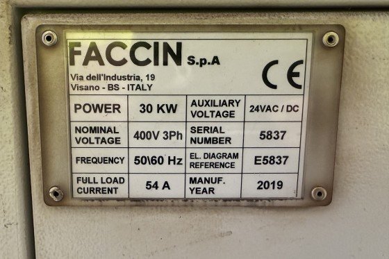 FACCIN - 4HEL 2539 4 roll plate bender used | Mach4Metal