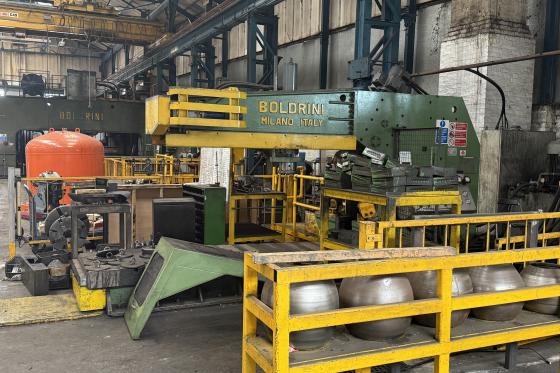 BOLDRINI - RIBO 20 HY x 4000 Flanging and dishing machine used | Mach4Metal