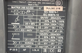 CEA - MATRIX 250 AC/DC Welding machine used | Mach4Metal