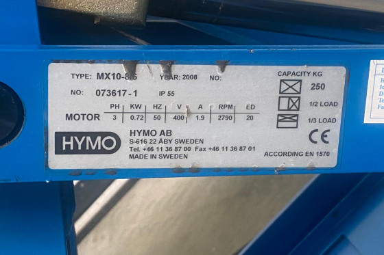 HYMO - MX10-8/6 Other sheet metal working used | Mach4Metal