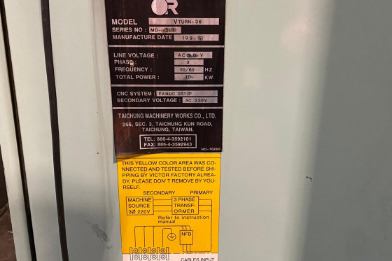 VICTOR - V-Turn 36 CNC lathe used | Mach4Metal