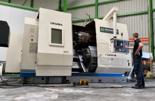 Okuma - LU-45M CNC Lathe with c-axis used | Mach4Metal
