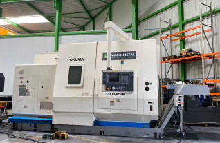 Okuma - LU-45M CNC Lathe with c-axis used | Mach4Metal