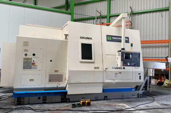 Okuma - LU-45M CNC Lathe with c-axis used | Mach4Metal