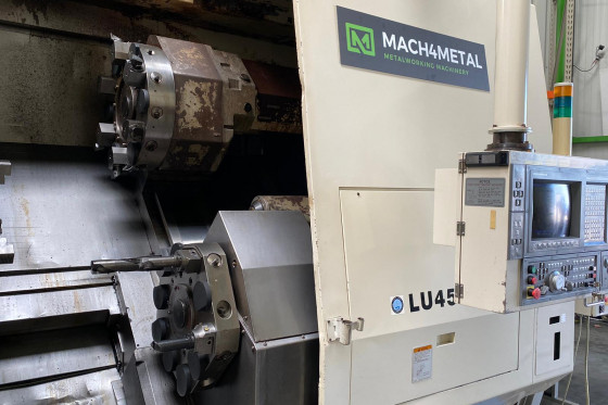 Okuma - LU-45M CNC Lathe with c-axis used | Mach4Metal